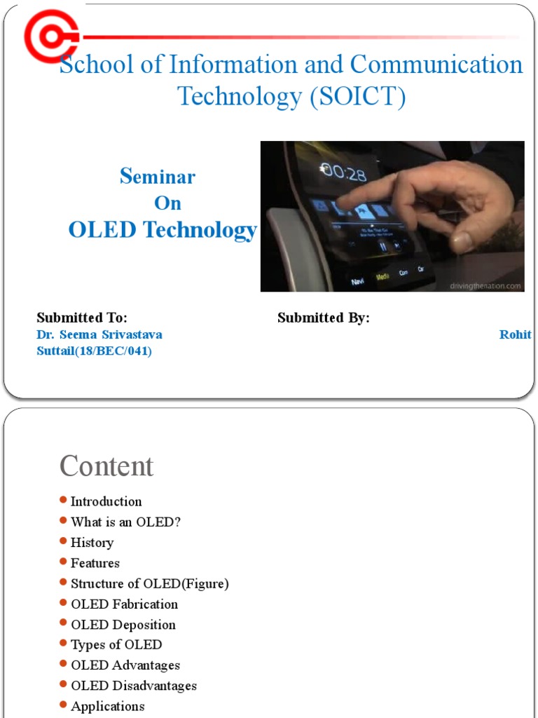 OLED Technology | PDF | Oled | Electrical Engineering