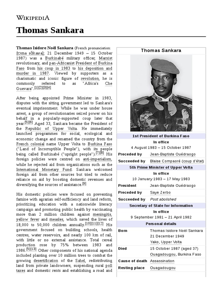 Thomas Isidore Noël Sankara ( | PDF