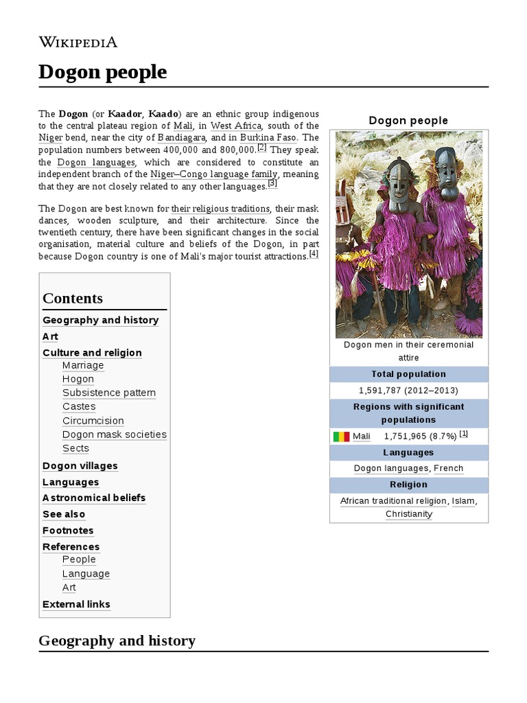 Dogon People | PDF