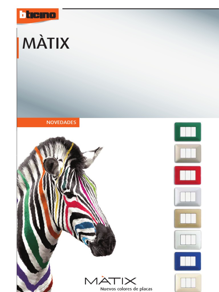 Catalogo Matix Bticino | PDF | Enchufes y tomas de corriente alterna ...