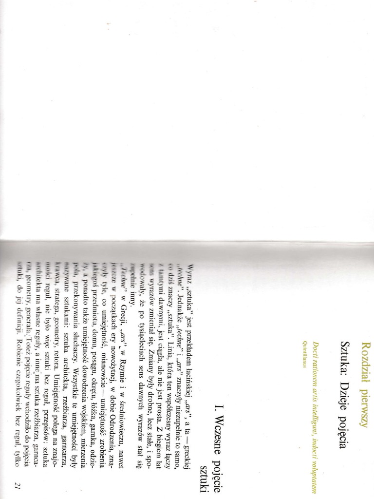 W. Tatarkiewicz Sztuka. Dzieje Pojęcia | PDF