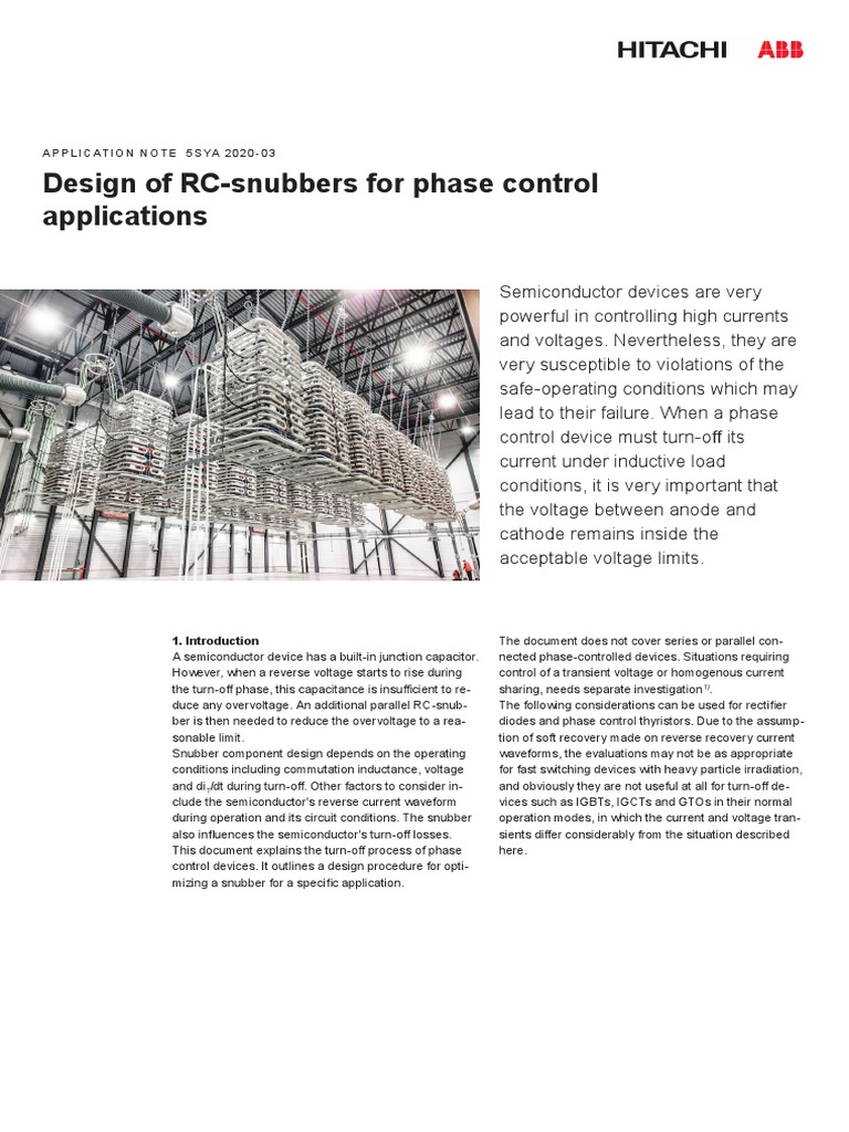 RC Snubber Design for Phase Control | PDF | Computer Engineering ...