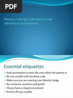 OSCE Obstetric History Taking Checklist | PDF | Pregnancy | Childbirth