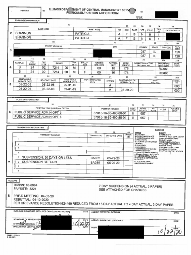 DCFS disciplinary paperwork | PDF