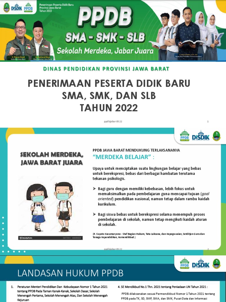 Juknis PPDB Jabar 2022-2023 Ok | PDF
