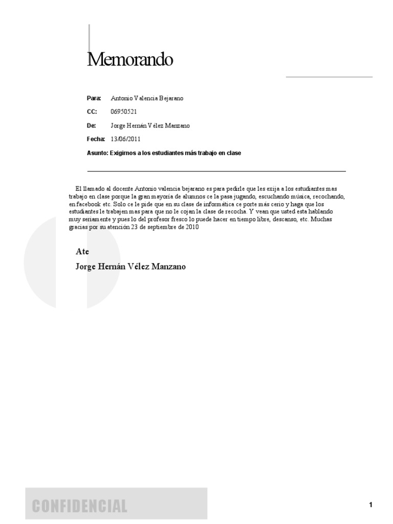 MeMoRanDo VeLez | PDF