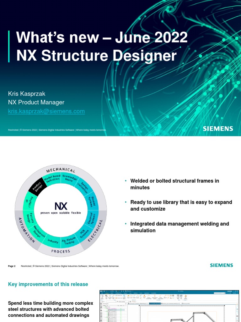 NX What Is New - Structure Designer - June 2022 | PDF | Computing