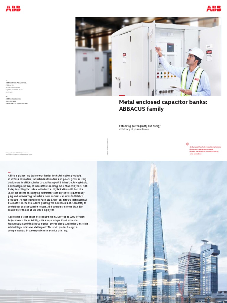 Mecb Brochure Abbacus | PDF | Electrical Grid | Capacitor