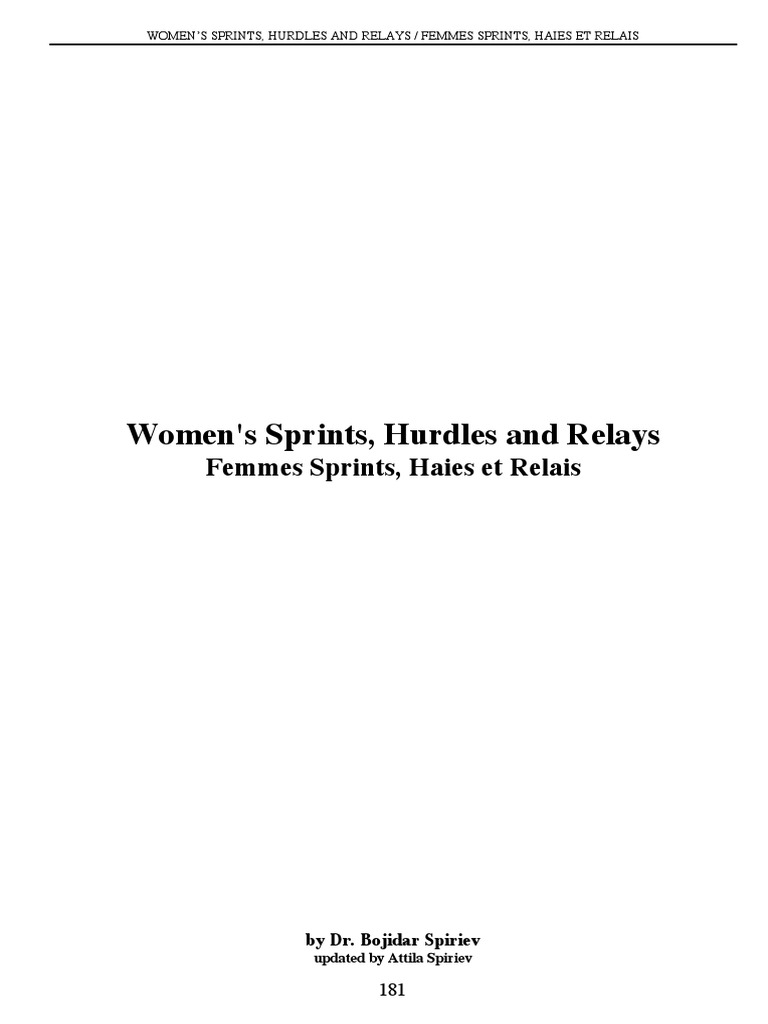 IAAF Scoring Tables of Athletics - Outdoor - MUJERES | PDF