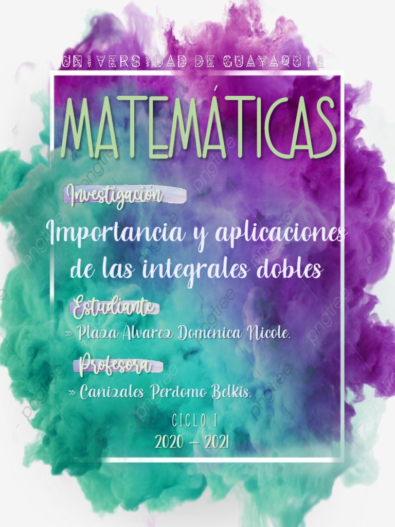 Deber 5 - Integrales Dobles - Investigacion | PDF | Integral | Rotación