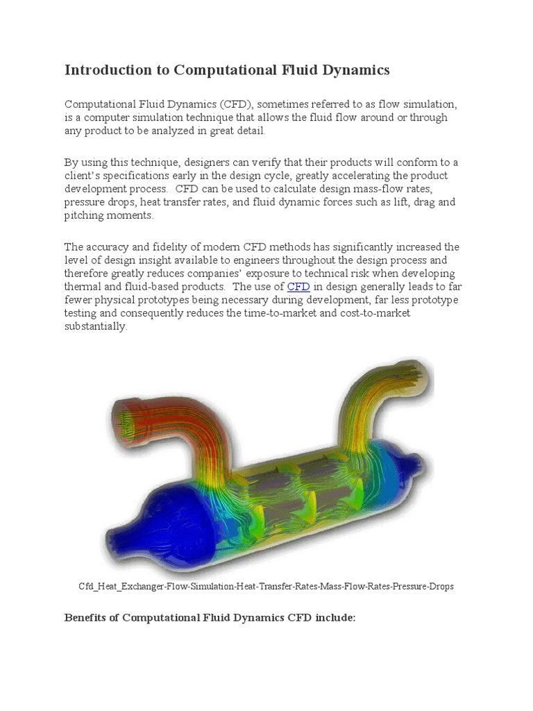 Introduction To Computational Fluid Dynamics | Download Free PDF ...
