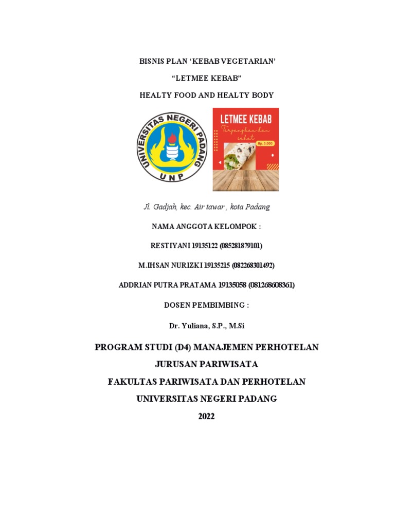 Bisnis Plan Kebab Final | PDF