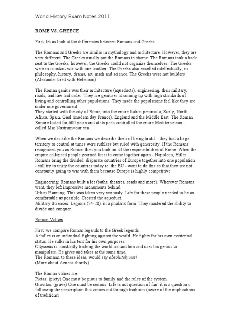 CHW3M Exam Notes | PDF | Aeneas | Hannibal