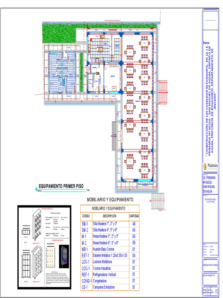 Lockers Metálicos para Comedor Escolar | PDF | Ingeniería de ...