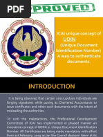 UDIN Guideline For Uploading in Website v1 | PDF | Auditor's Report ...