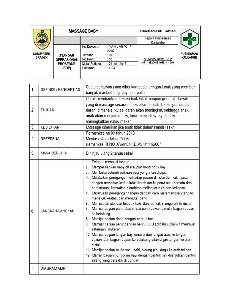 Sop Pijat Bayi | PDF | Kesehatan Holistik