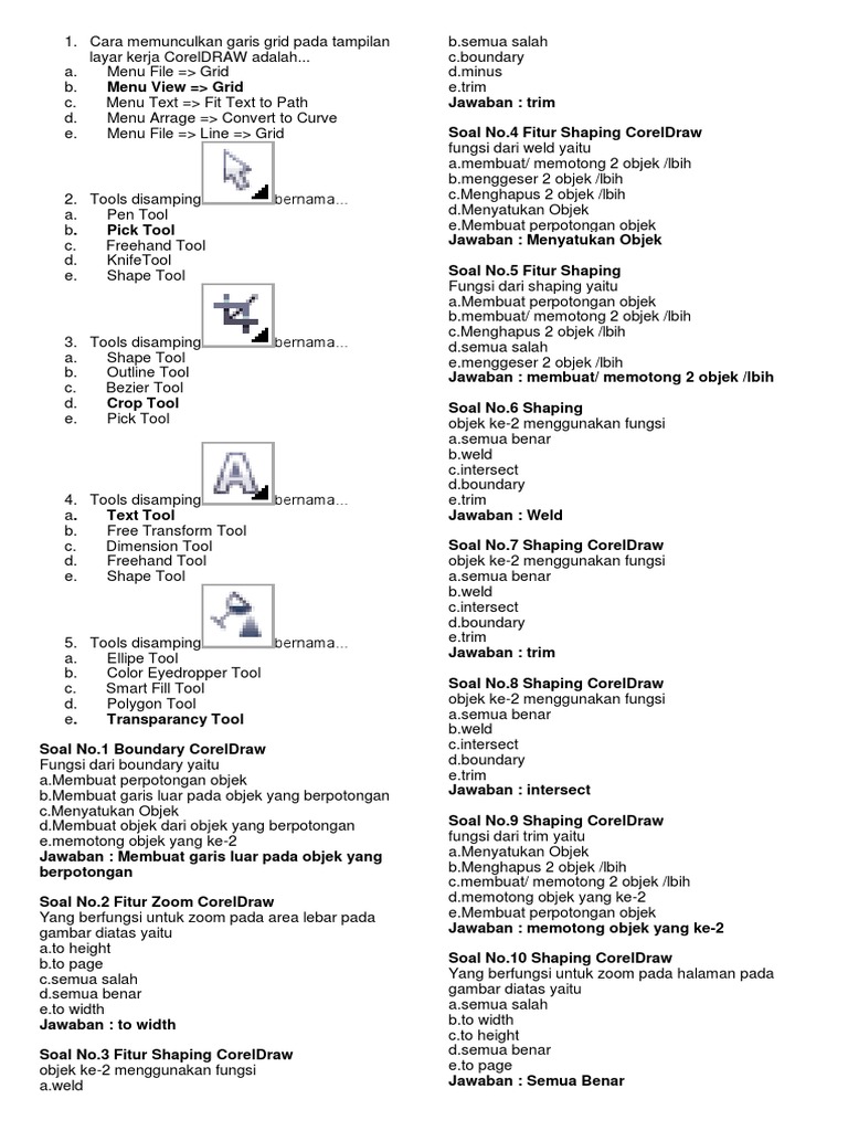 Fungsi dan Alat di CorelDRAW | PDF | Seni