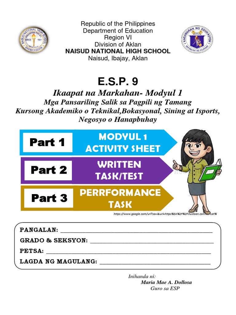 Esp9 Q4-Modyul1 | PDF