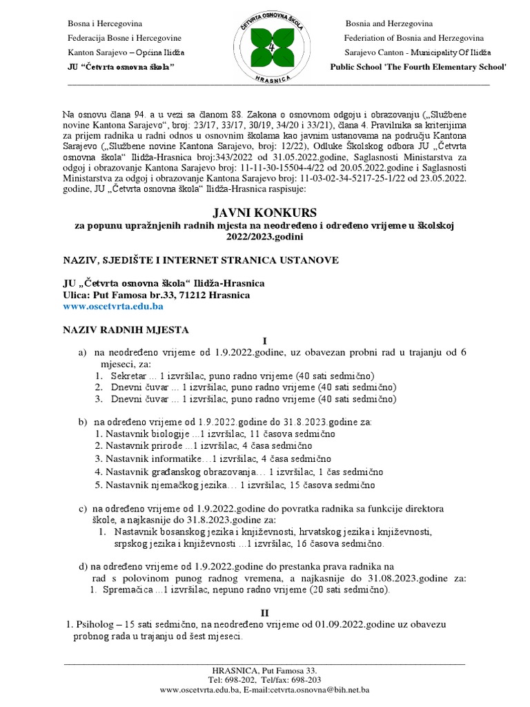 Cetvrta Osnovna 0 | PDF