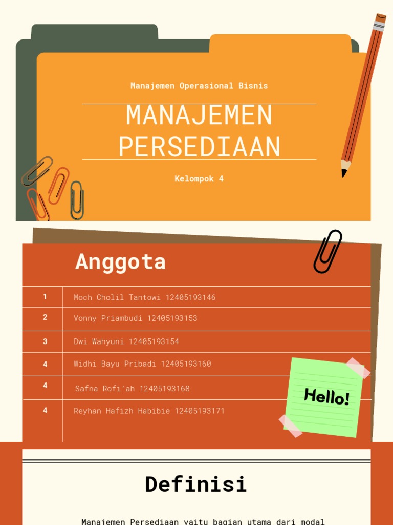 Manajemen Persediaan | PDF