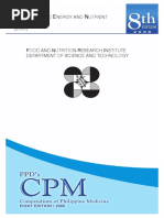 Pdri 2015 | PDF | Nutrition Facts Label | Nutrition