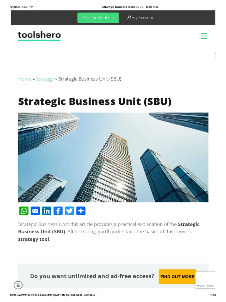 Understanding Strategic Business Units (SBUs): A Guide to Their ...