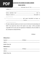 Affidavit Name Change | PDF | Birth Certificate | Government