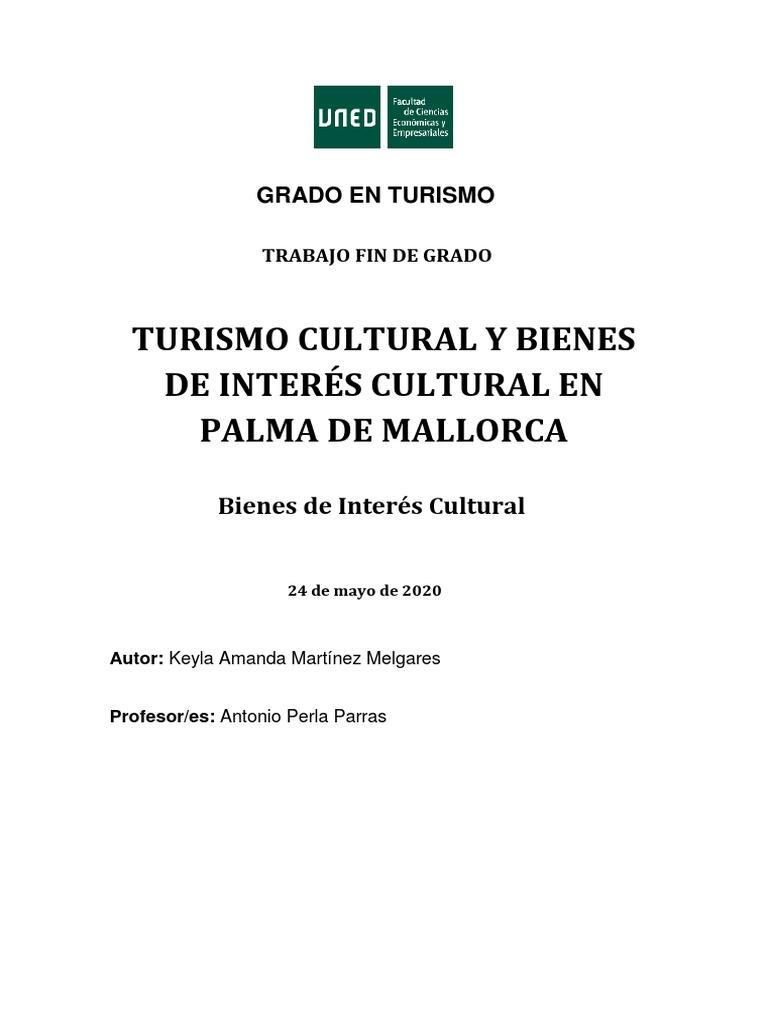 TFG Keyla Amanda Martínez Melgares Acabado y Mejorado | PDF | Turismo | Bienes (Ley)