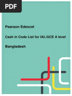 Ial Cash in Codes | PDF