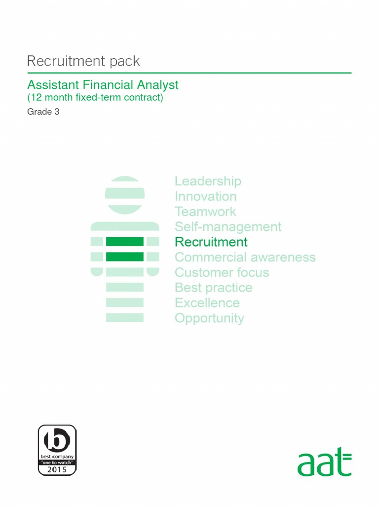 Assistant Financial Analyst Job Description | PDF | Corporate Social ...