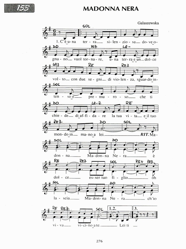 Inno Madonna Nera | PDF