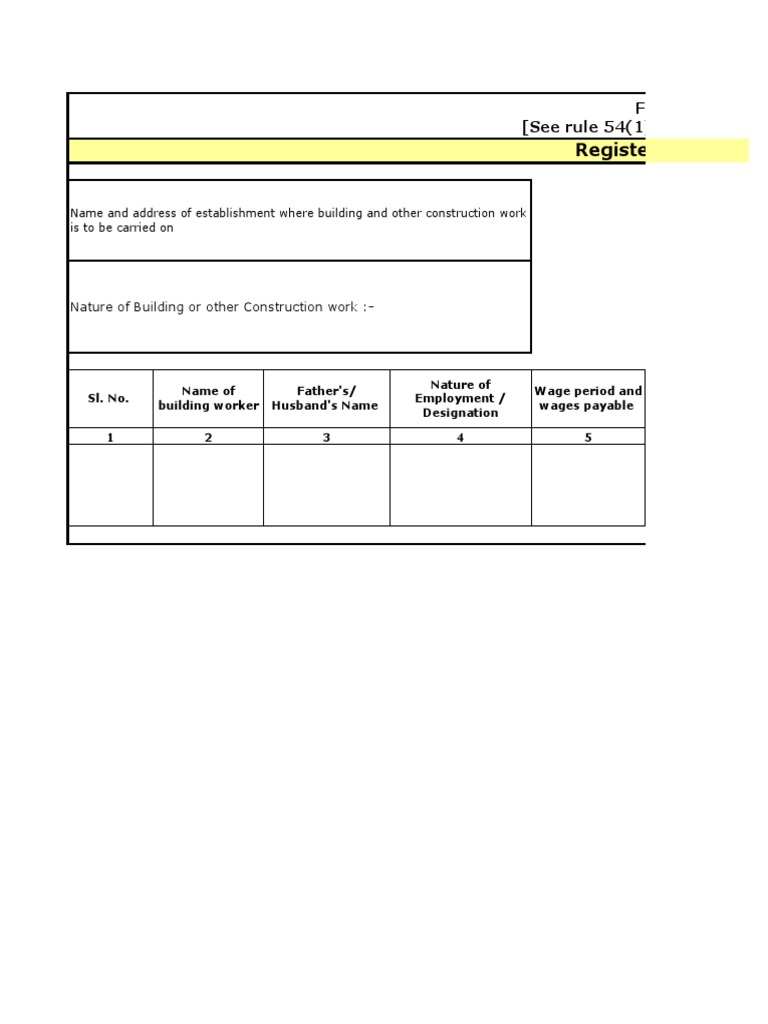 Form XV (Register of Advance) | PDF