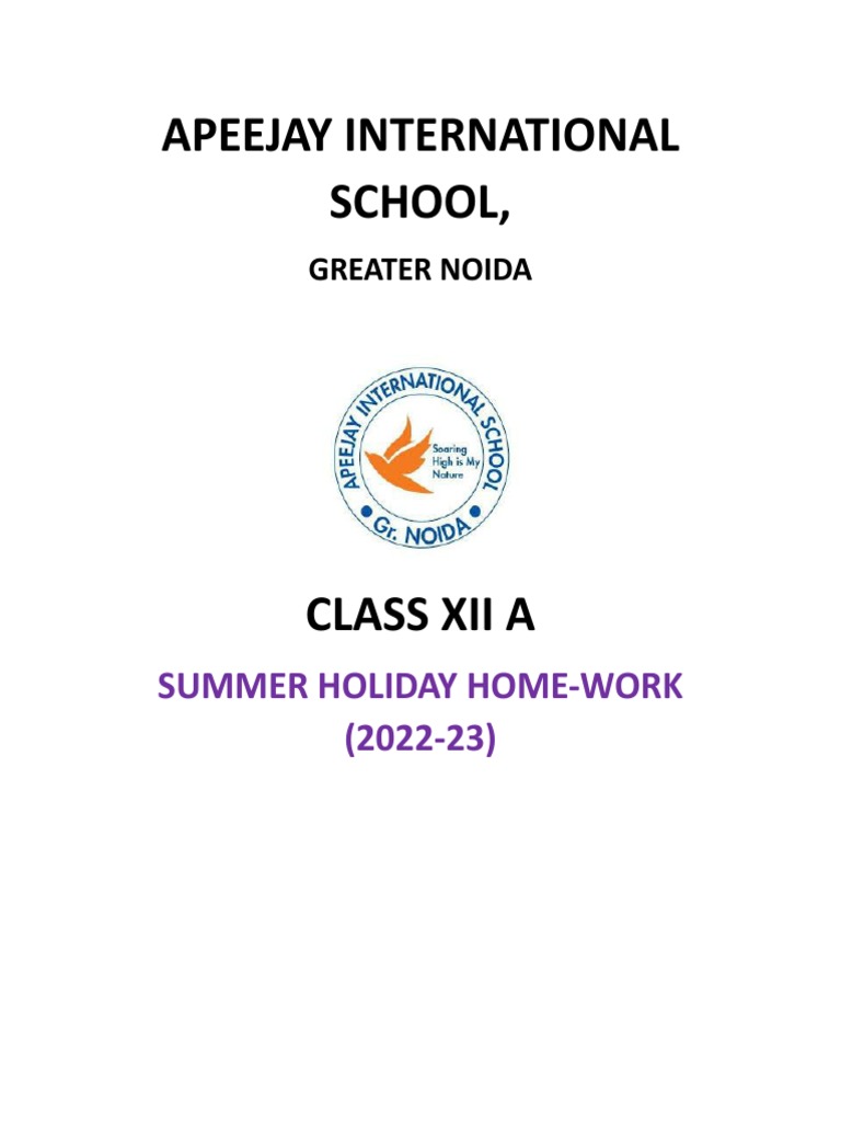 Xii A Summer HHW (2022-23) | PDF | Menstrual Cycle | Fertilisation