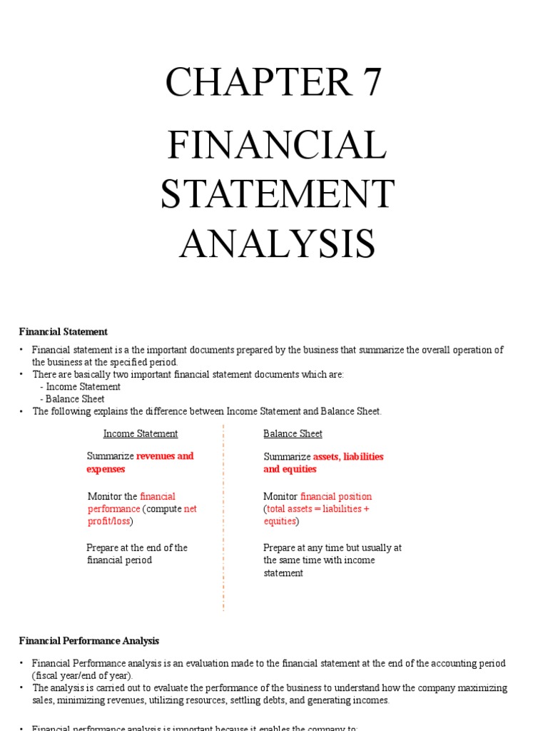 Financial Analysis | PDF | Balance Sheet | Income Statement