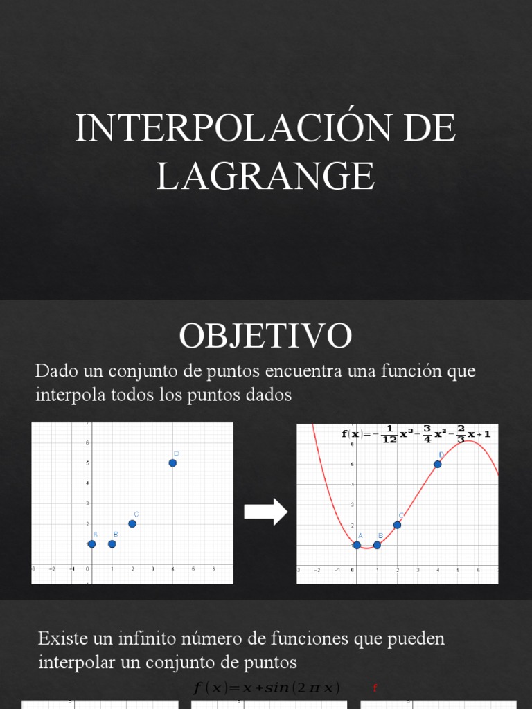 Interpolación de Lagrange | PDF