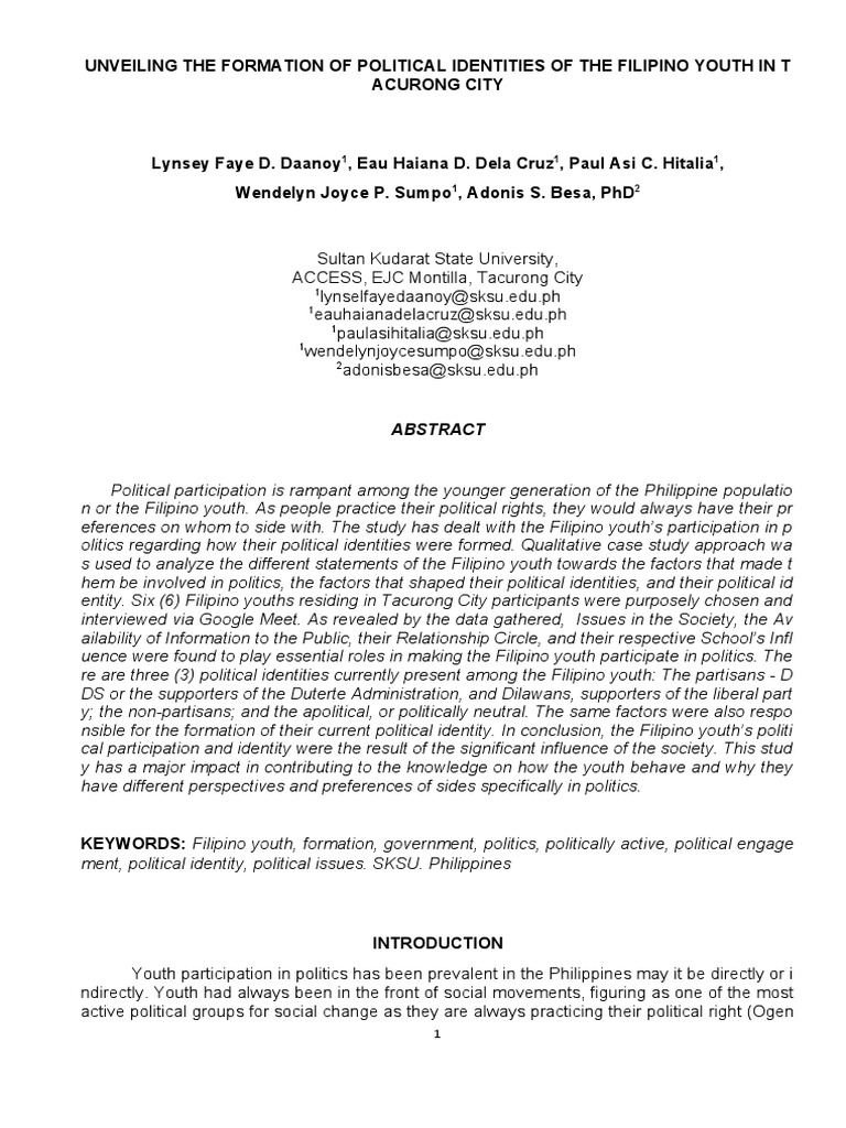 QUALITATIVE JOURNAL FORMAT. Sample | PDF | Interview | Social Media