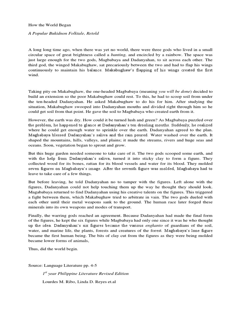 How The World Began | PDF