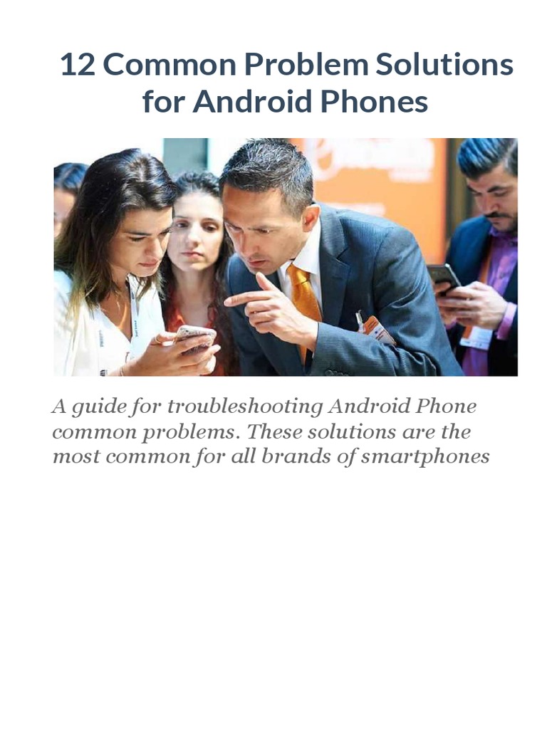 133579-Common Problem Solutions For Android Phones | PDF | Android (Operating System) | Smartphone