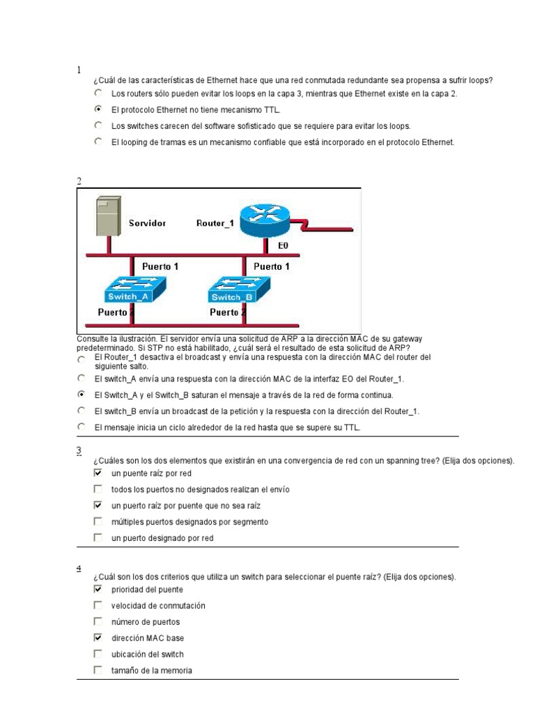 Examen 5 Ccna3 | PDF | Estándares de internet | Redes de computadoras