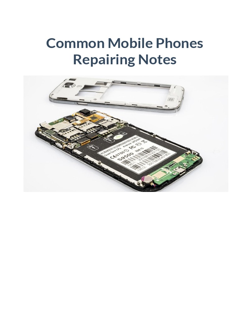 Common Mobile Phones Repairing Notes | PDF | Smartphone | Mobile Phones