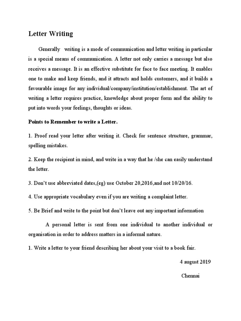 The Art of Communication: An In-Depth Guide to Effective Letter Writing ...