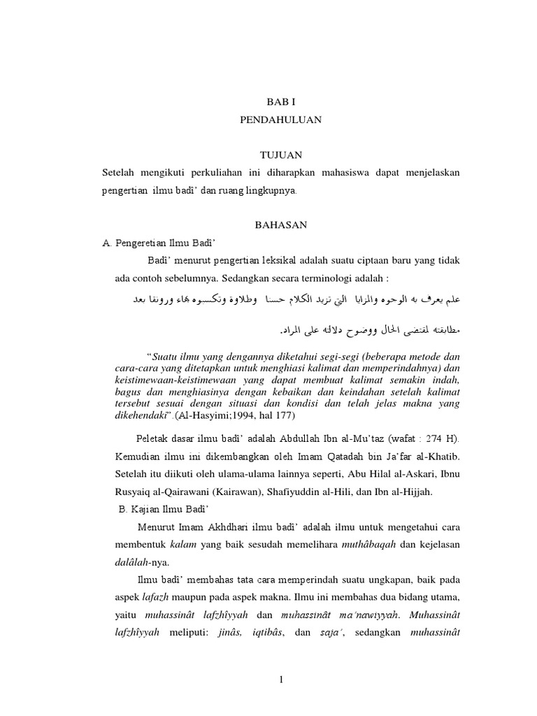 Pengantar Ilmu Badi' | PDF | Agama & Spiritualitas