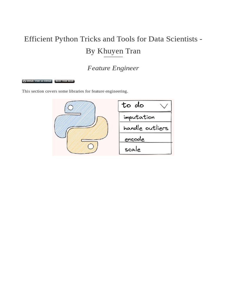Python Tips for Data Scientists | PDF | Computing