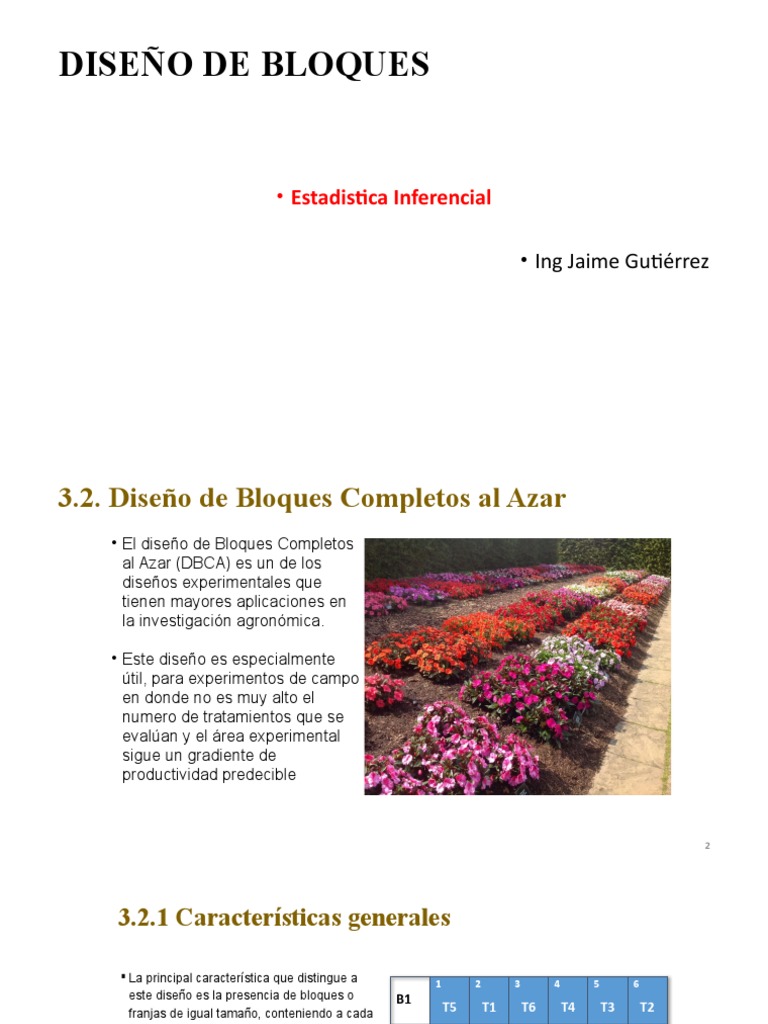 Diseño de Bloques | PDF | Experimentar | Análisis de variación