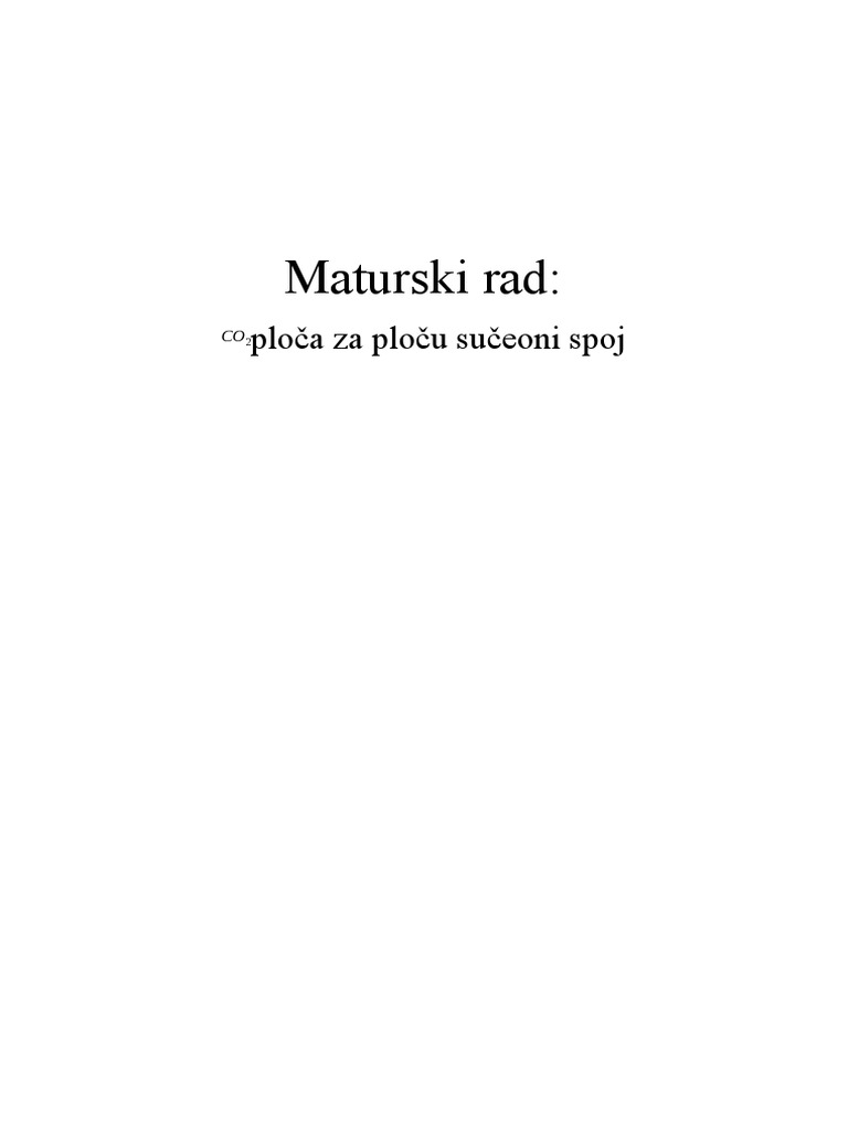 Maturski Rad | PDF