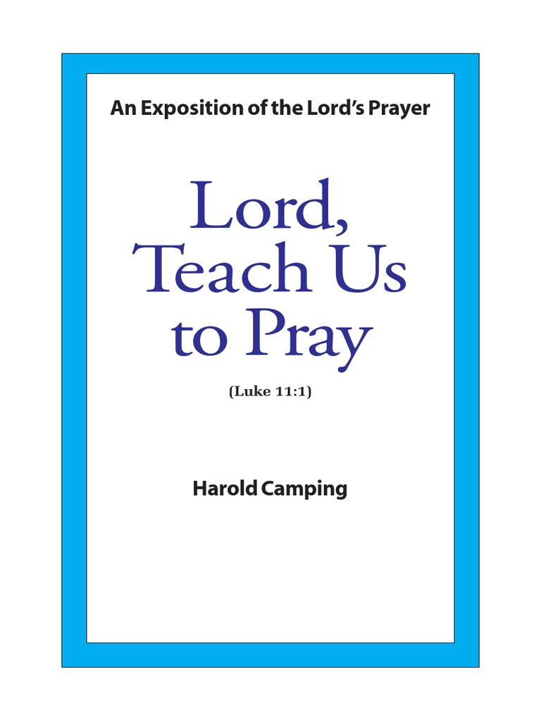 Lord Teach Us To Pray | PDF | Lord's Prayer | Jesus