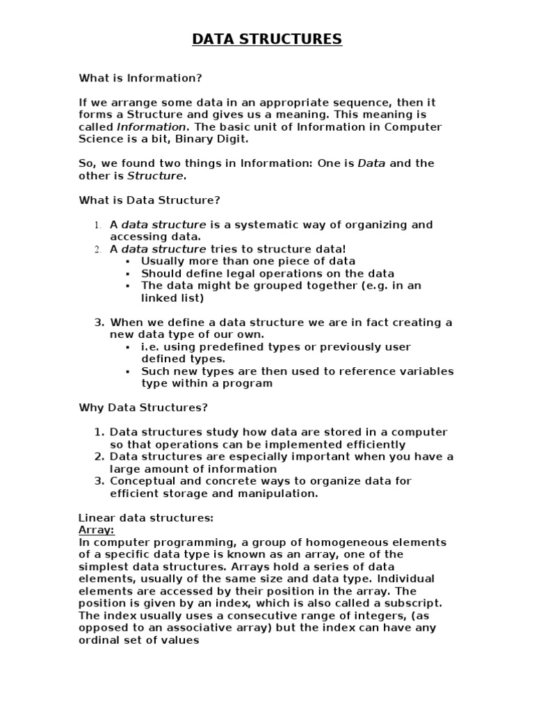 Data Structures Pdf Queue Abstract Data Type Time Complexity