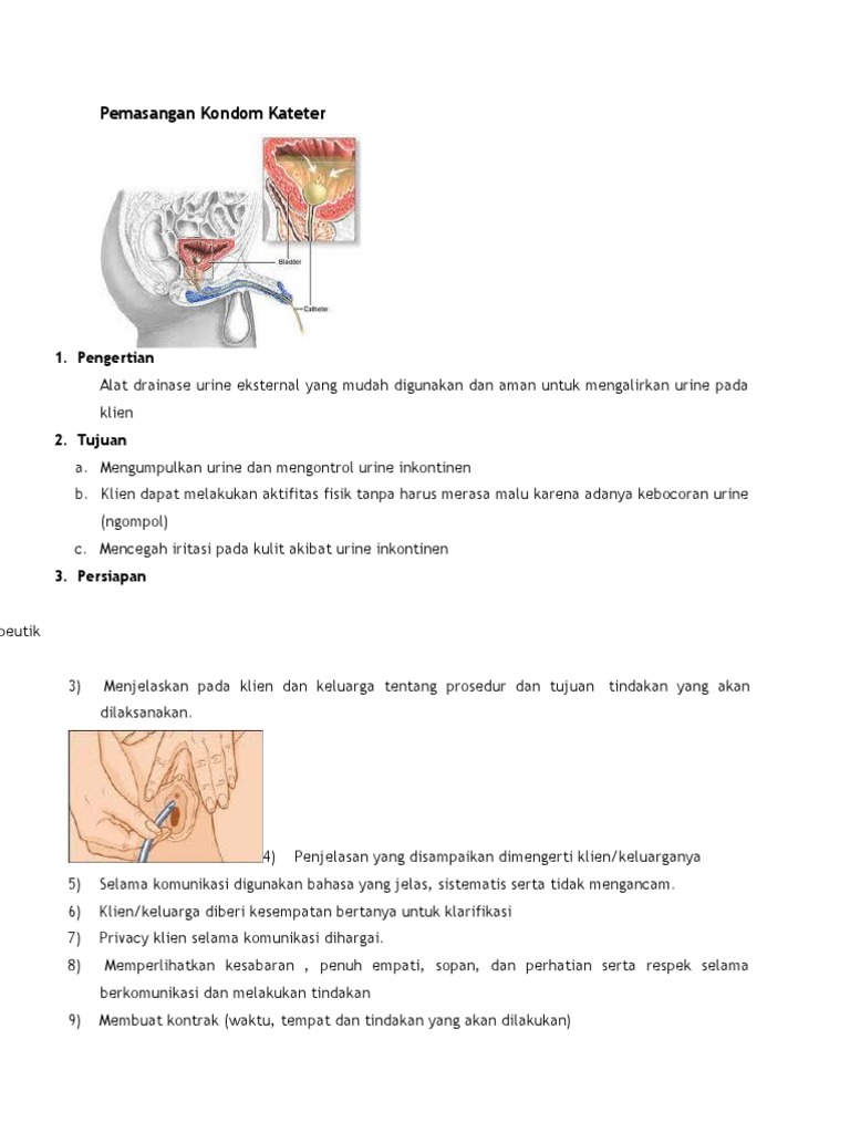 Pemasangan Kondom Kateter | PDF