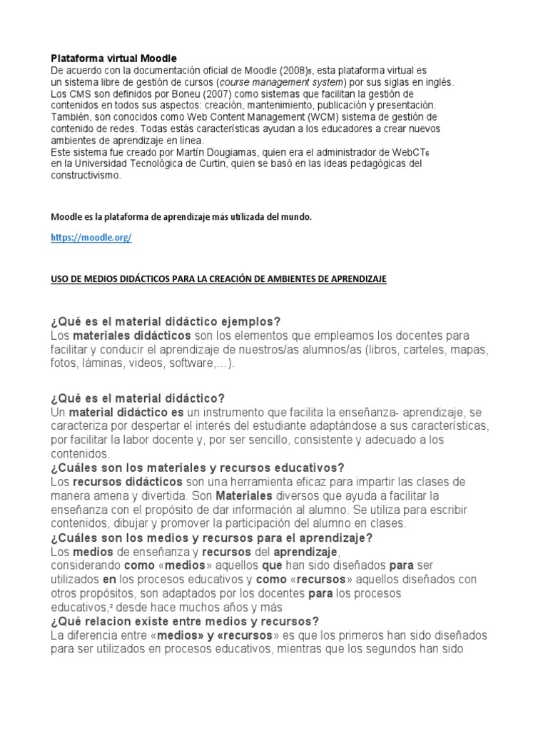 Investigacion para Tarea 2 Modulo 3 | PDF | Moodle | Informática