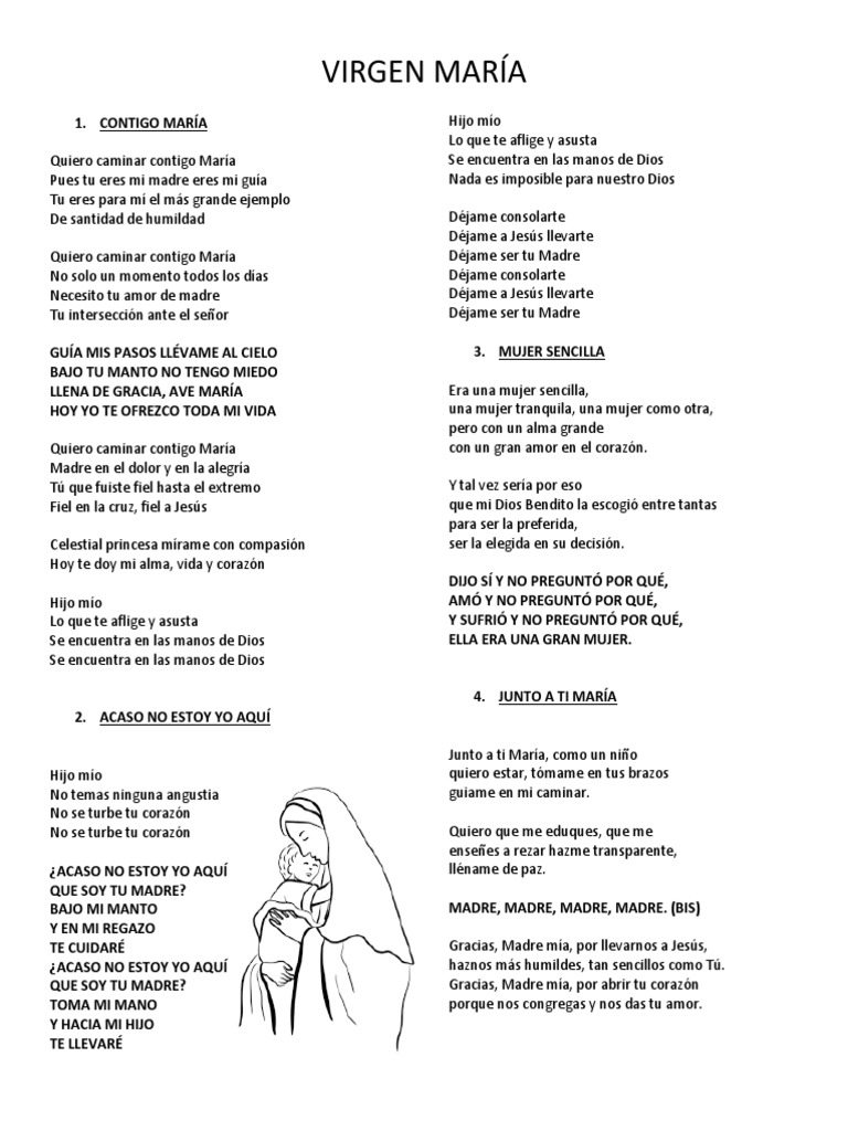 Cantos MARIA | PDF | María, madre de Jesús